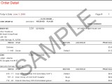 Order Detail Report